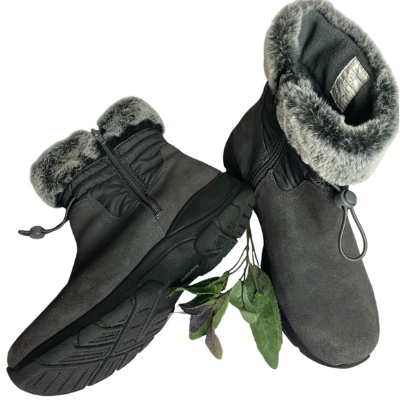 Lands' End | Shoes | Lands End Wmns Suede Ankle Winter Warm Boots Faux ...